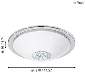 Eglo 93778 - LED stropní svítidlo GIOLINA LED/12W/230V