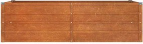 Zahradní vyvýšený záhon rezavý 160 x 80 x 45 cm cortenová ocel 151958