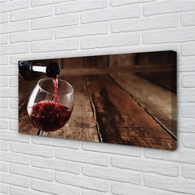 Obrazy na plátně Desky sklenice na víno 125x50 cm