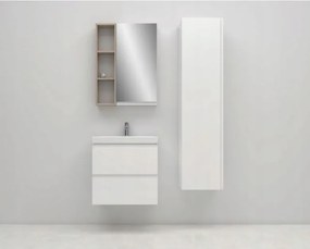 Cersanit Moduo, závěsná umyvadlová skříňka 50cm, bílá lesklá, S929-006