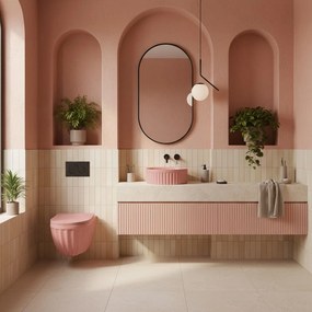 Rea Rea, Umyvadlo na desku DUO Sweet Pink Matt, REA-U3606