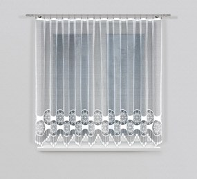 Dekorační žakárová záclona s řasící páskou NARCIS 160 bílá 300x160 cm MyBestHome