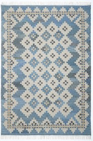 Ručne viazaný kusový koberec Casablanca DE 2255 Multi Colour, 200x290, modrá, chodba / predsieň, Diamond Carpets India