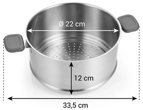 Napařovací nádoba GrandCHEF ø 20/22 cm