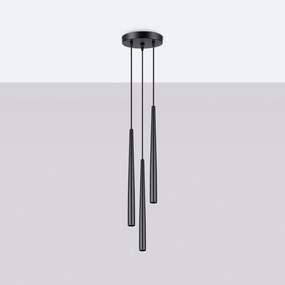 Sollux Lighting Závěsná lampa BLISS 3P černá