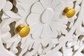 Designová vysoká komoda Felicita 140 cm bílé mango