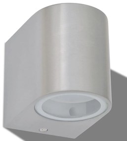 Venkovní LED nástěnná svítidla 2 ks kulatá spodní osvětlení - Default Title