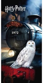 Jerry Fabrics Dětská osuška s potiskem - Harry Potter - Hedwig | 70 x 140 cm