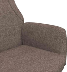 Relaxační židle taupe textil 341403
