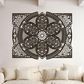 dřevo života Dřevěná mandala TVOŘIVOST Zvolte rozměr (cm): 95x76, Zvolte barvu dekoru: Wenge