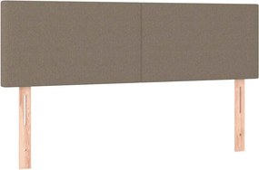 Box spring postel s matrací taupe 140x190 cm textil 3129549