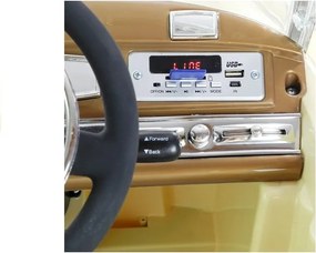 LEAN CARS Autíčko na baterii Mercedes 300S, béžové