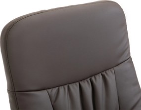 HOMCOM 2-St TV křeslo s funkcí polohování 360° otočné polohovací křeslo s 10 masážními body v imitaci kůže v hnědé barvě Š76 x D81 x V105 cm | Aosom.…