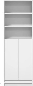 Skříň highboard s LED bílá 69 x 32,5 x 200 cm kompozitní dřevo 3307905