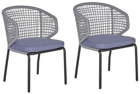 Set 2 ks. zahradních židlí Pali (šedá). 1035759