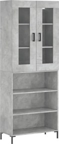 vidaXL Skříň highboard 69,5 x 34 x 180 cm kompozitní dřevo [3198725] Barva: Bílá