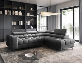 XXXLutz ROHOVÁ SEDAČKA, textil, tmavě šedá P & B - Sedací soupravy - 00000L001206