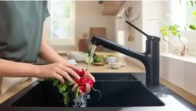 Hansgrohe - Dřezová baterie 150, s výsuvnou sprškou, sBox lite, matná