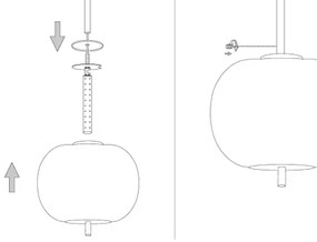 Ideal Lux - Náhradní stínidlo k lustru UMILE pr. 30 cm bílá