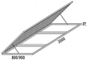 Lamelový rošt boční Domestav 241 Rozměr: 120x200