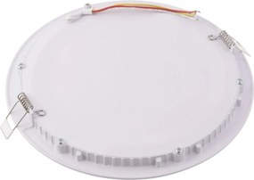 T-LED Bílý vestavný LED panel kulatý 225mm 18W 24V CCT 102202