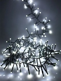 Vnitřní LED vánoční řetěz - studená bílá, 18m, 180 LED