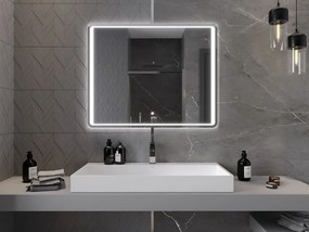 Mexen Zusa koupelnové zrcadlo s podsvícením 100 x 80 cm, LED 6000K, protimlžící - 9808-100-080-611-00