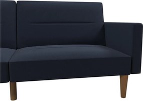 Tmavě modrá polohovací/rozkládací pohovka 204 cm Mainstays - II. jakost – Støraa