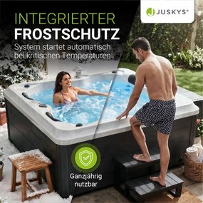 Juskys Venkovní vířivka Oasis pro 3 osoby Výbava: bez schůdků