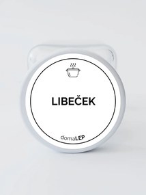 Samolepka na kořenky LIBEČEK bílá 5 cm tučné písmo