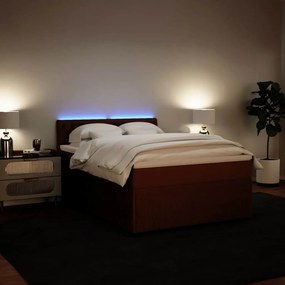 Box spring postel s matrací růžová 160x200 cm samet 3290093