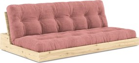 Karup Design Rozkládací pohovka BASE - 516 Sorbet Pink / Bez bočních boxů