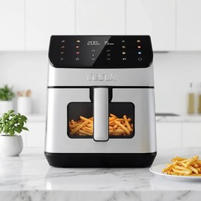 TESLA AirCook DualHeat QD65 XXL - multifunkční duální digitální horkovzdušná fritéza