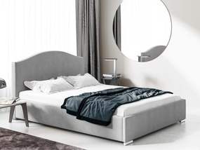 Eka Čalouněná postel MONTANA 160x200 cm Barva látky Trinity: (2305) Tmavá béžová, Úložný prostor: Bez úložného prostoru