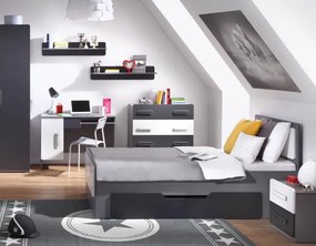 Elegantní dětský / studentský pokoj LIDO Sestava 12 Matrace: bez matrace +0Kč