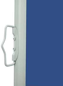 vidaXL Zatahovací boční markýza / zástěna 600 x 160 cm modrá