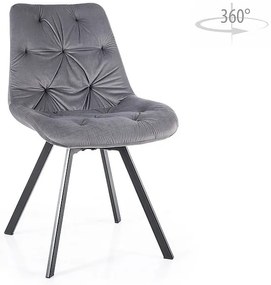 Jídelní židle Vennie (šedá + černá). 1050934