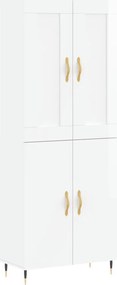 vidaXL Skříň highboard 69,5 x 34 x 180 cm kompozitní dřevo [3199539] Barva: hnědý dub