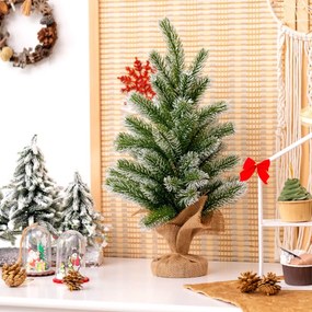 Costway 50 cm Vysoký umělý mini vánoční stromek Malý vánoční stromek na stůl