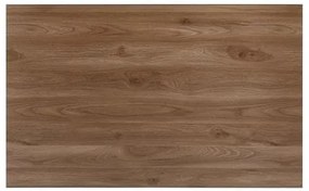 Autronic Moderní jídelní stůl Jídelní stůl, 160x80, deska MDF, dýha divoký dub, kovové nohy,černý lak (AT-686 OAK)