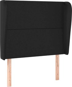 Čelo postele typu ušák černé 103x23x118/128 cm umělá kůže 3117760