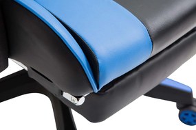 Kancelářská židle Ignite umělá kůže – černá/modrá