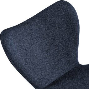 Sada 2 jídelních židlí Maika látka – modrá