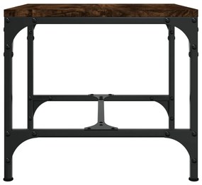 Odkládací stolek kouřový dub 40x40x35 cm kompozitní dřevo - Default Title