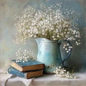 Tištěný obraz na plátně 32x32 cm Gypsophila – Styler