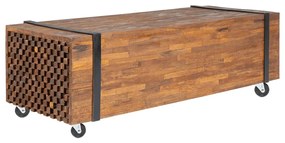 vidaXL Konferenční stolek 110 x 45 x 38 cm masivní teakové dřevo