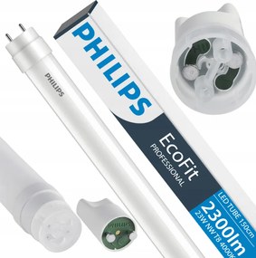 SADA 2x Philips LED trubice 150 cm 23 W = 54 W 2300 lm 4000 K 30 000 h EcoFit