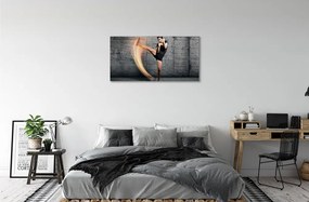 Obrazy na plátně Žena cvičenec 140x70 cm