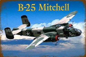 Plechová cedule B -25 Mitchell Velikost: A4 (30 x 20 cm)