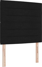 Rám postele s čelo Černá 90 x 190 cm textil 3344615